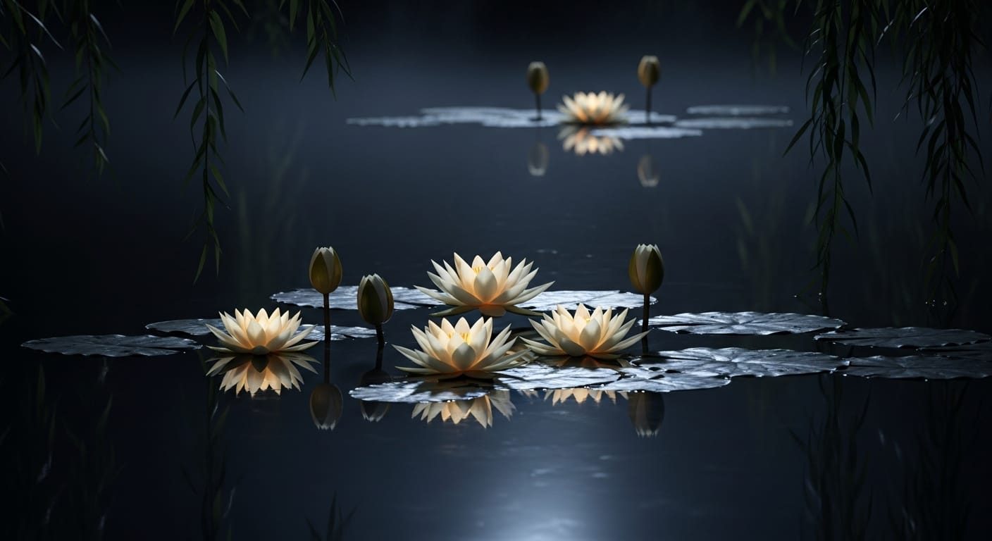 Bunga Teratai di Kolam Senja - Fiksyen Shasha